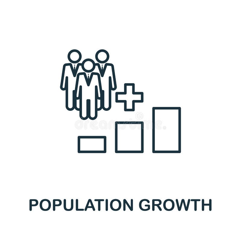 Population Growth Icon. Creative Element Design from Icons Collection ...
