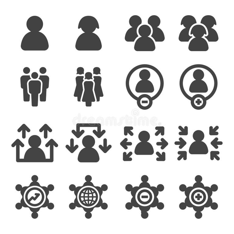 Population Icons Stock Illustrations – 7,431 Population Icons Stock ...