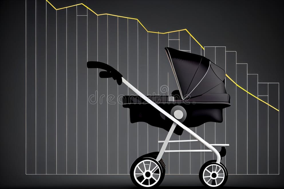 South Korea Fertility Rate Social Problem. Birth Rate is Decreasing and Declining Chart and ...