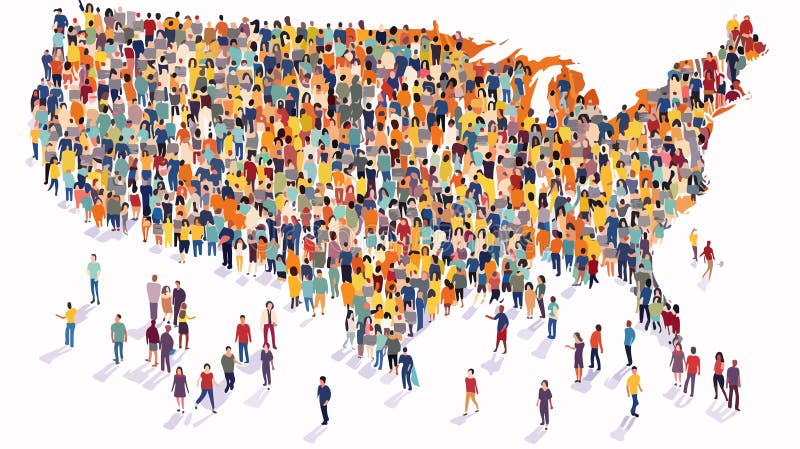 A Population Map of Florida, Displaying Large Groups of Data and ...