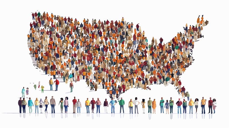 A Population Map of Idaho, Featuring a Large Group of People ...