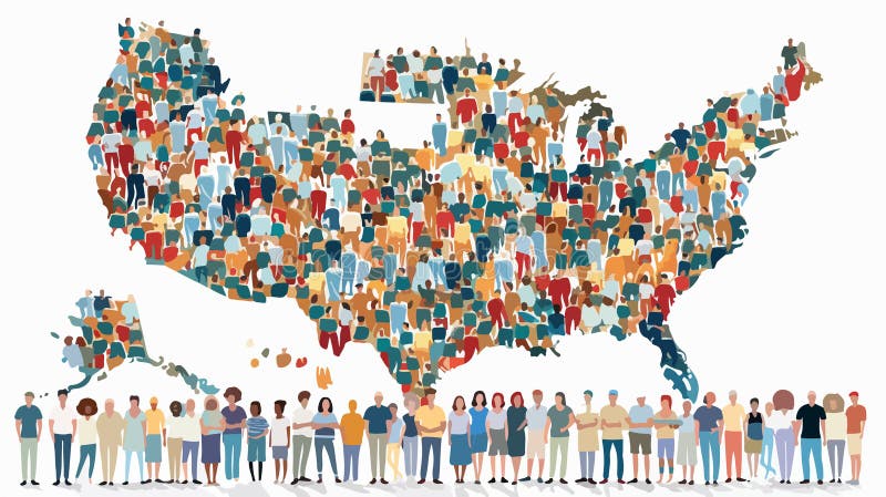 A Population Map of Kentucky, Featuring a Large Group of People ...