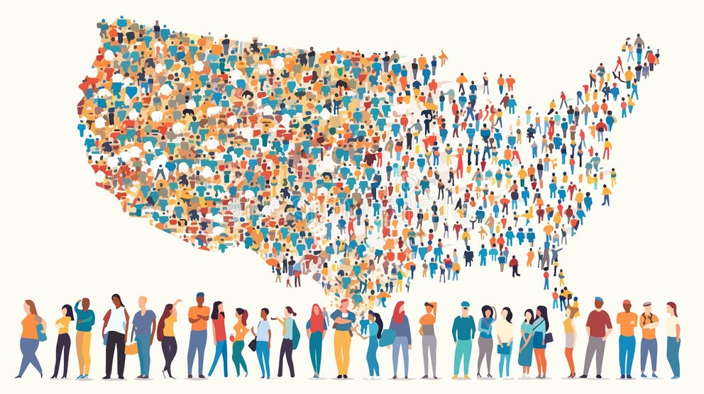 A Population Map of Pennsylvania, Illustrating Demographic Data with a ...