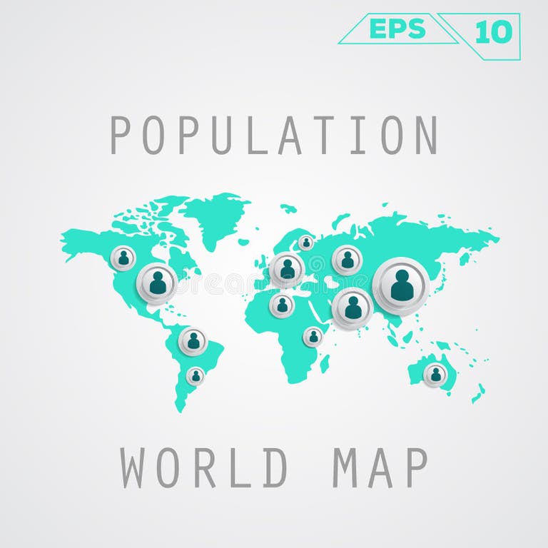 Population map. stock vector. Illustration of design - 90151978