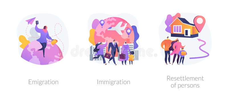 Population Mobility, Human Migration Abstract Concept Vector ...
