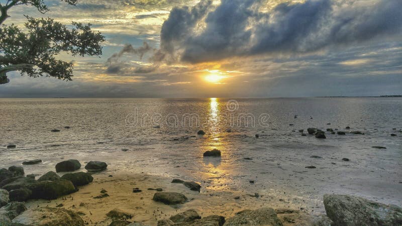 Por do sol de Florida imagem de stock. Imagem de sunset - 78698937