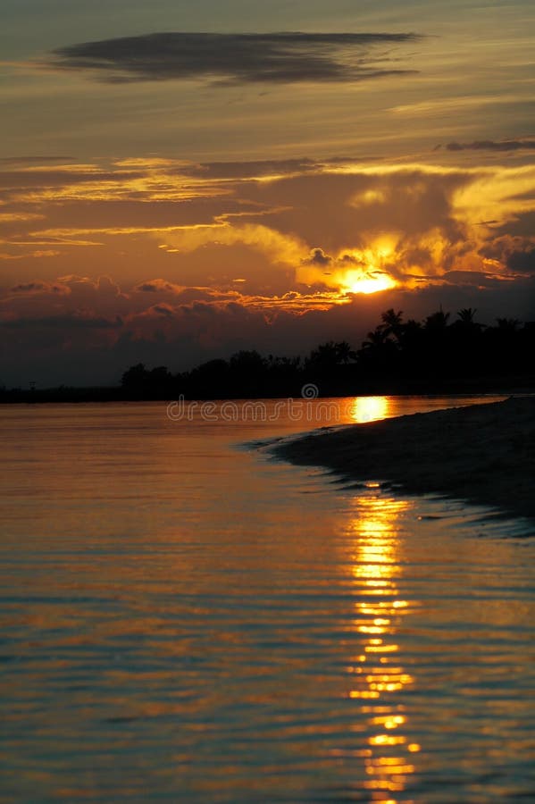 Por Do Sol Impressionante Em Key West Imagem de Stock - Imagem de ...
