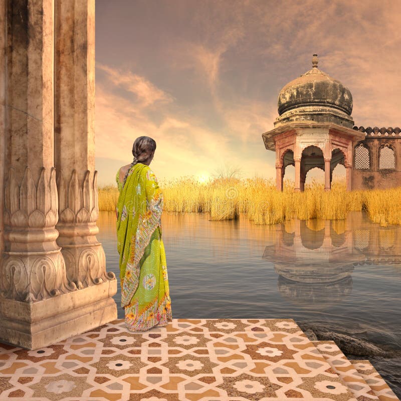 Por do sol indiano imagem de stock editorial. Imagem de homem - 59295029