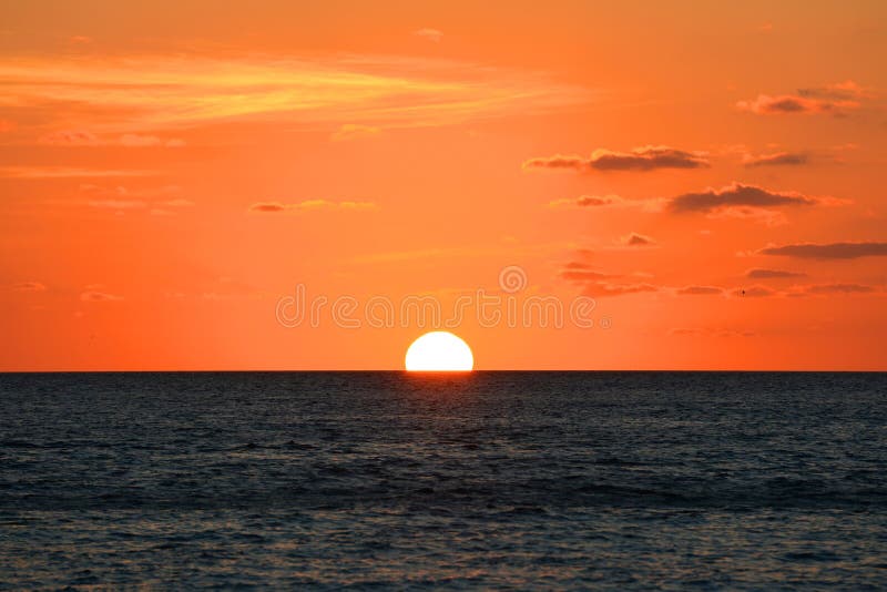 Nascer Do Sol Sobre O Mar, Key West, Florida Imagem de Stock - Imagem ...