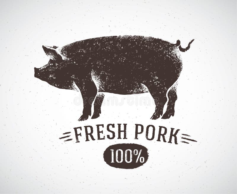 Logo Vectoriel De Cochon. Ferme, Porc, Icône De Cochonet Illustration ...