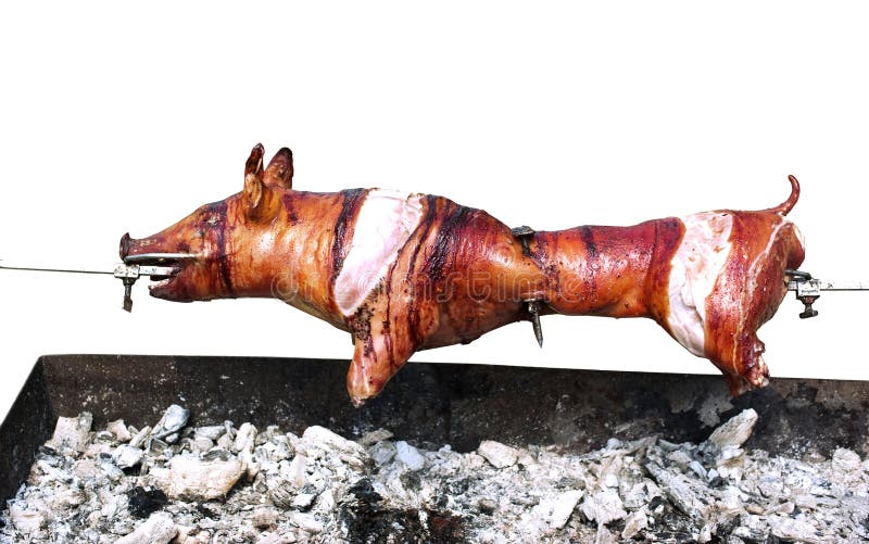 Porc grillé photo stock. Image du cuire, barbecue, viande - 19343322