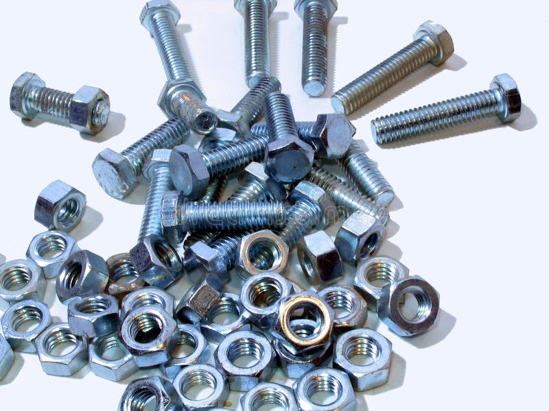 Coleção Das Porcas - E - Parafusos Foto de Stock - Imagem de detalhe ...
