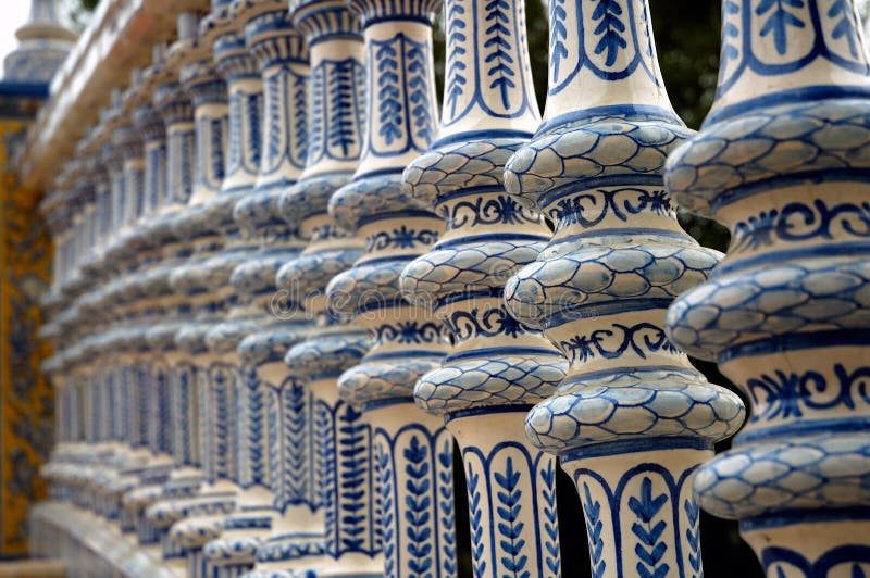 Porcelain baluster stock photo. Image of sevilla, color - 489384