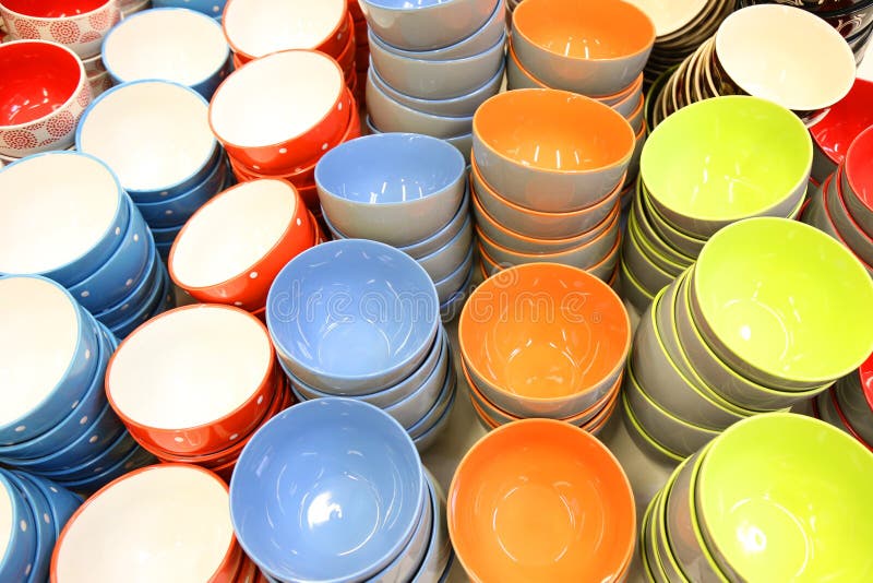 Porcelain bowls stock image. Image of colorful, bowls - 87448607