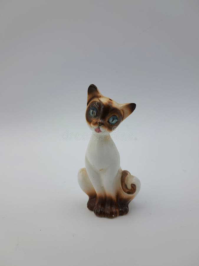 Porcelain cat figure stock photo. Image of porcelain - 326301186