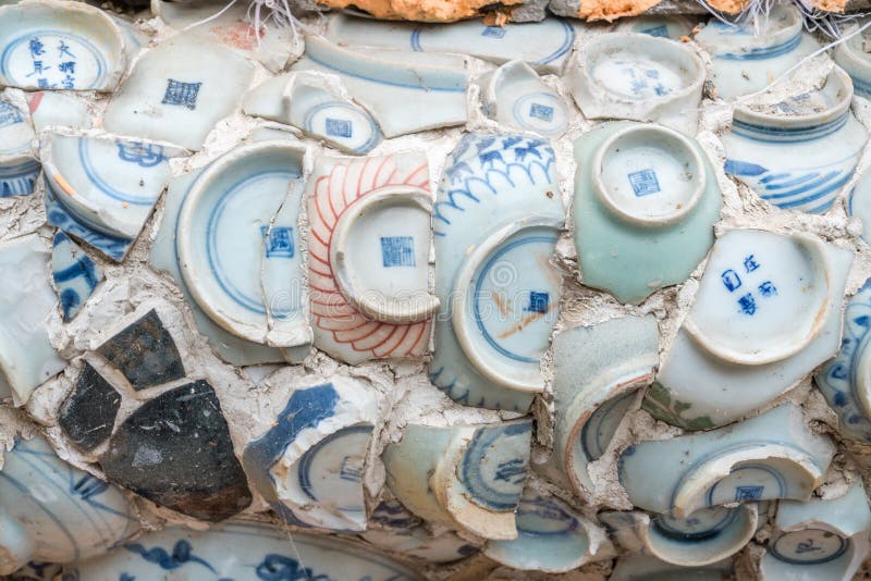 Porcelain House in Tianjin, China Stock Image - Image of broken ...