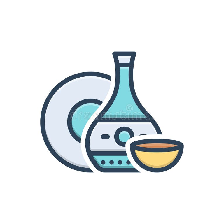 Color Illustration Icon for Porcelain, Ceramic and Pottery Stock Vector ...