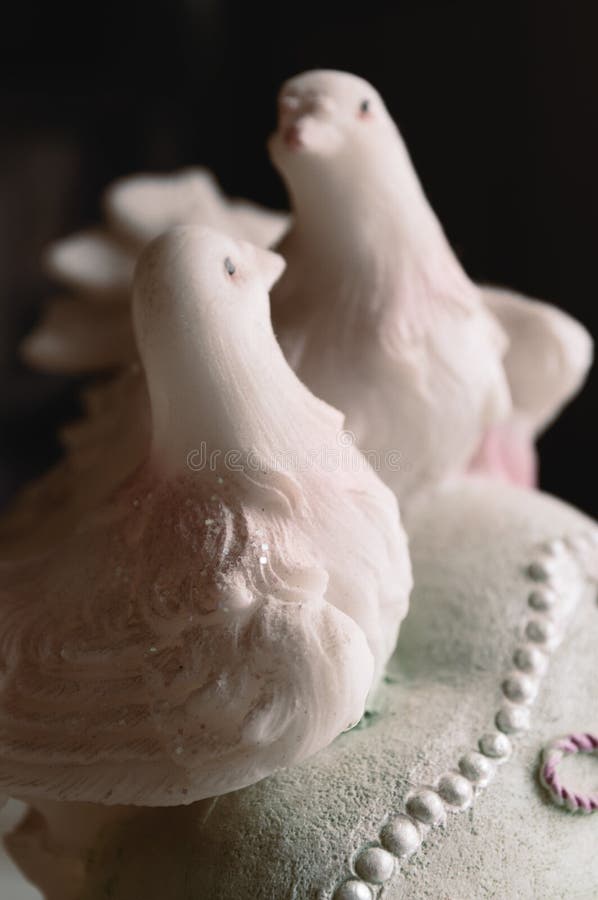 Porcelain statuette doves stock photo. Image of porcelain - 78691184