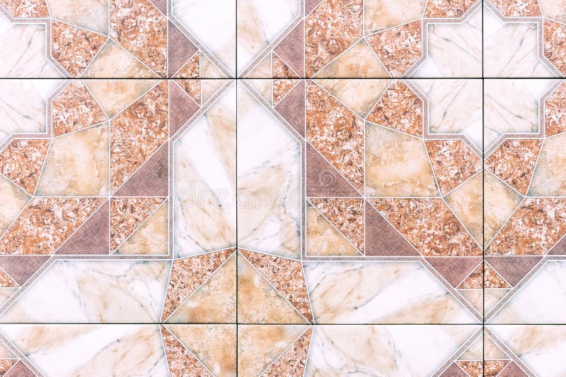 Porcelain Stoneware with Brown Ornament. Texture of Colored Porcelain ...