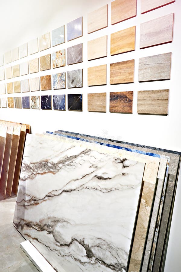 Porcelain Stoneware Tiles in Shop Stock Image - Image of bathroom ...