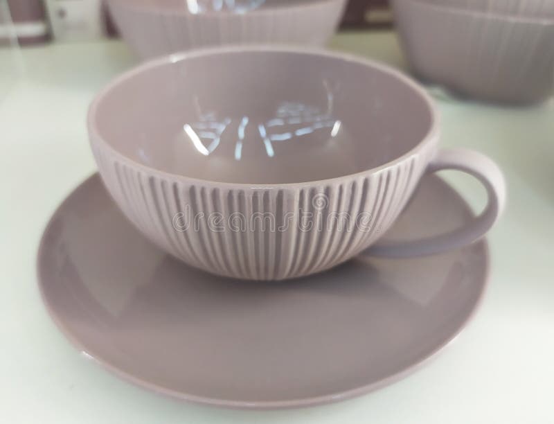 Porcelain tea cup and dish stock photo. Image of dish - 206256614