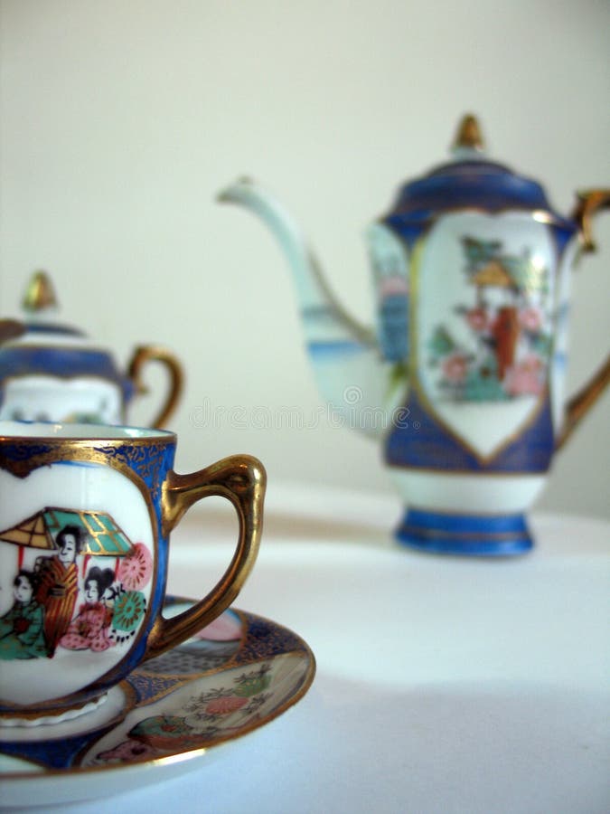 Porcelain tea set stock photo. Image of china, elegance - 624712