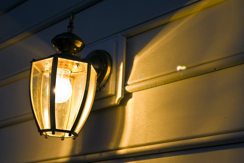 Porch Light stock photo. Image of vertical, yellow, outdoor - 4962220