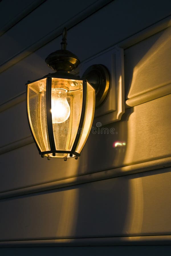 Porch Light stock photo. Image of vertical, yellow, outdoor - 4962220