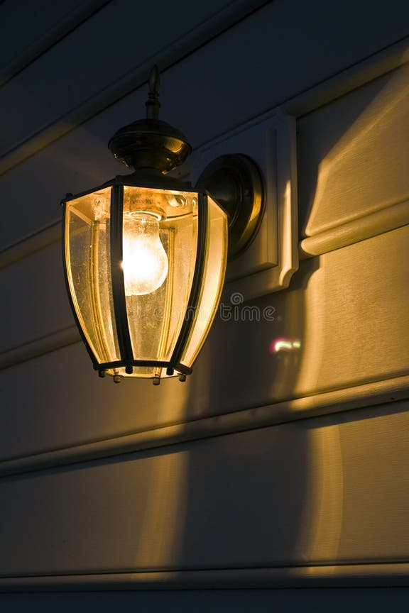 Porch Light stock photo. Image of vertical, yellow, outdoor - 4962220