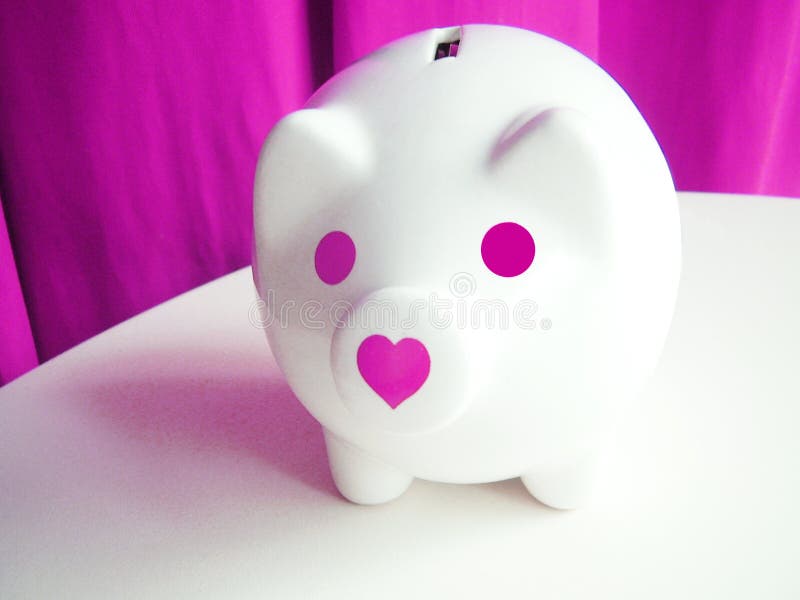 Porco cor-de-rosa foto de stock. Imagem de porquinho, financeiro - 2271558