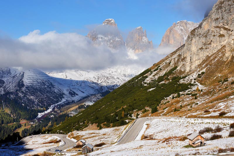 Pordoi Pass, the Dolomites, Italy, Europe Stock Image - Image of beauty ...