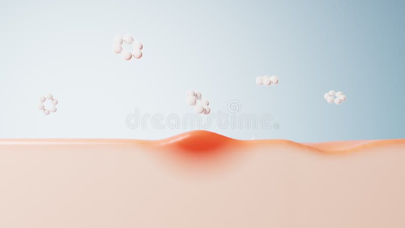 Pore Acne and Skin Medicine Concept, 3d Rendering Stock Footage - Video ...
