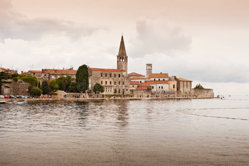 Foto Panoramica Aerea Di Porec, Croazia Fotografia Stock - Immagine di ...