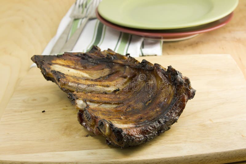 Pork baby back ribs stock photo. Image of meat, grilled - 9660756