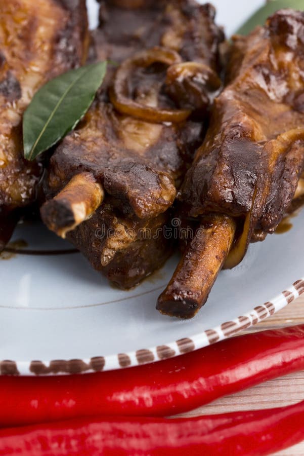 Pork Baby Back Ribs stock image. Image of dish, dinner - 47161253