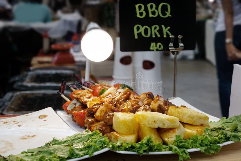 Pork barbecue stock photo. Image of outdoor, delicious - 60048382
