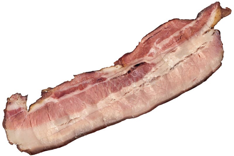 Bacon rasher stock image. Image of slice, isolated, white - 7075757