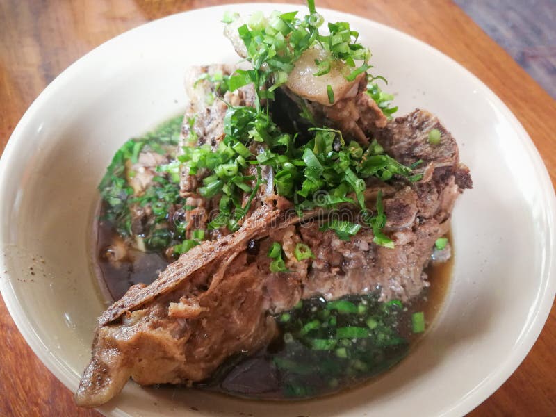 Pork bone soup stock photo. Image of braised, kitchen - 114888746