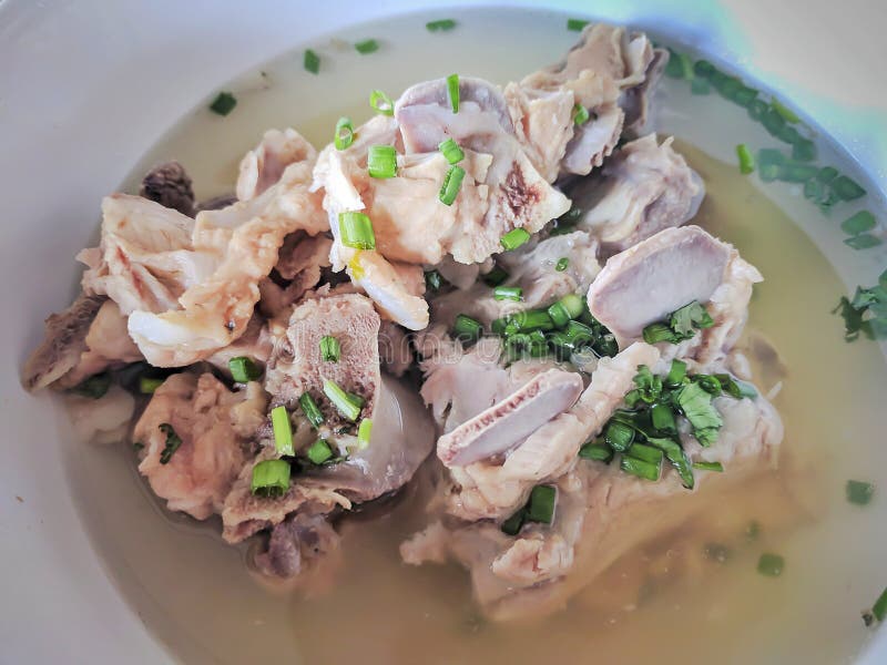 Pork bone soup Thai food. stock photo. Image of meal - 99300256