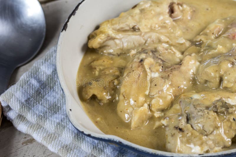 Pork Brain Cooked in a Dish Stock Photo - Image of sauce, food: 171334180