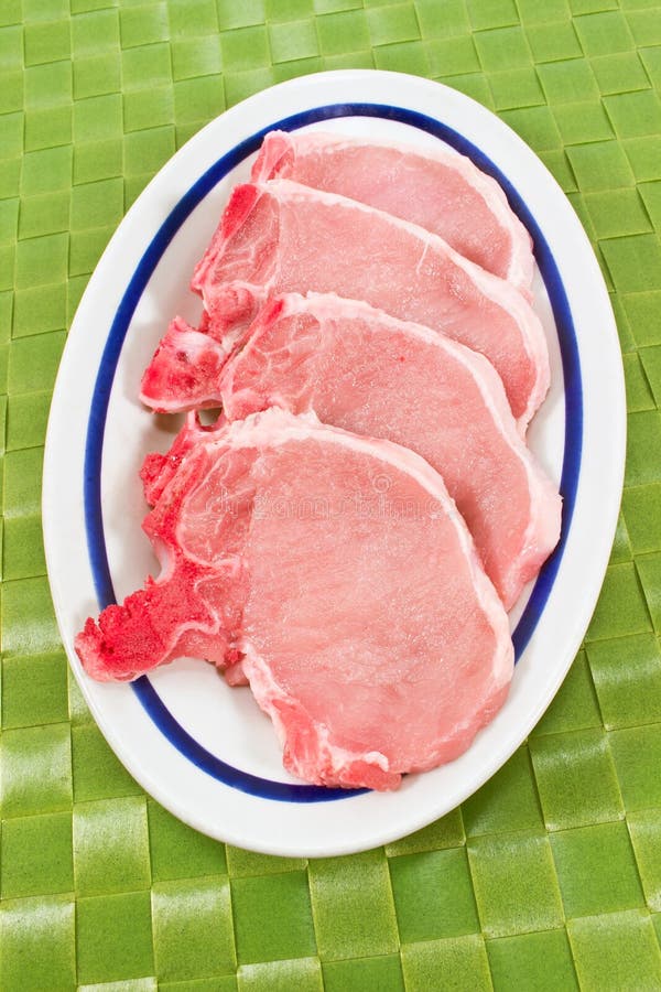 Pork chop meat stock image. Image of fillet, kitchen - 44328795