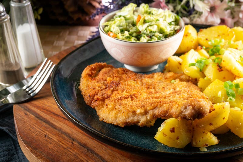 Pork chop with potatoes stock illustration. Illustration of pork ...