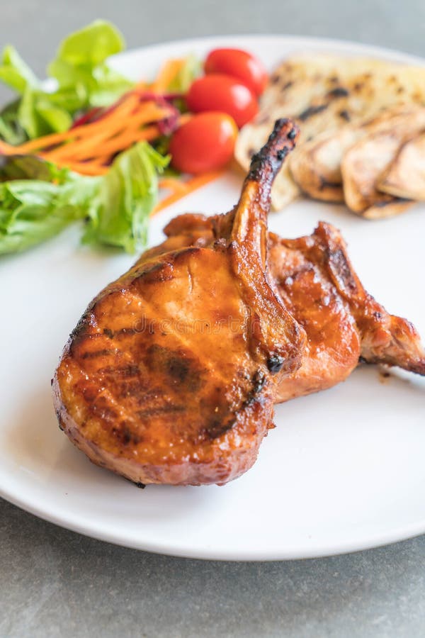 Pork chop steak stock image. Image of dinner, gourmet - 93314829