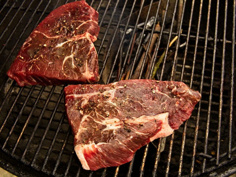 Pork chops on the grill stock photo. Image of keto, grid - 207040514