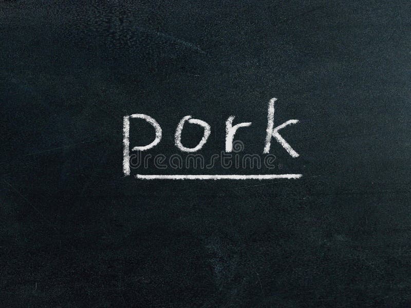 Pork Concept Word stock image. Image of word, concept - 318652853