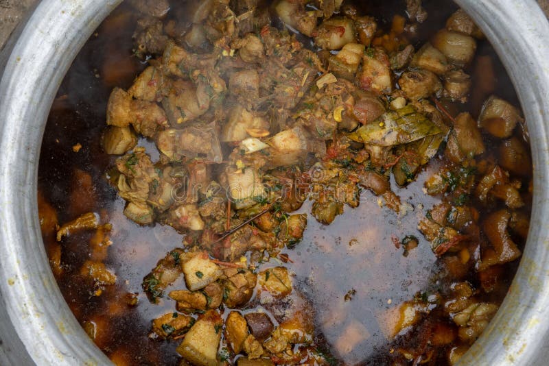 Pork Cooked in a Broth stock image. Image of food, steam - 167942639