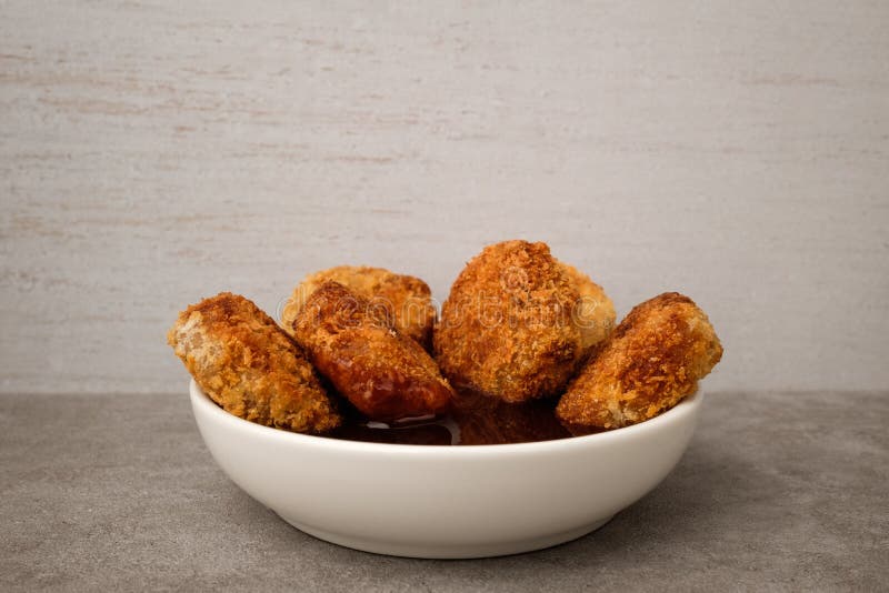 Mini Pork Cutlet on White Background Stock Photo - Image of ingredients ...