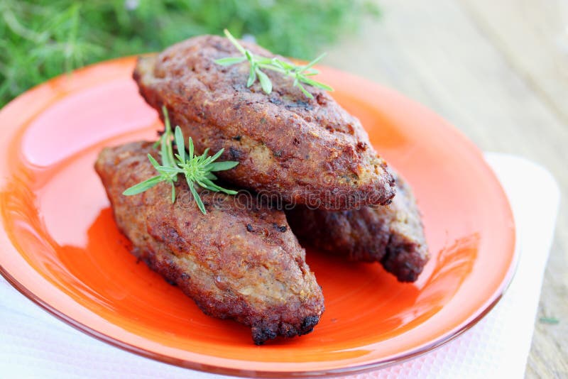 Pork cutlets stock image. Image of chop, herb, foods - 34921819