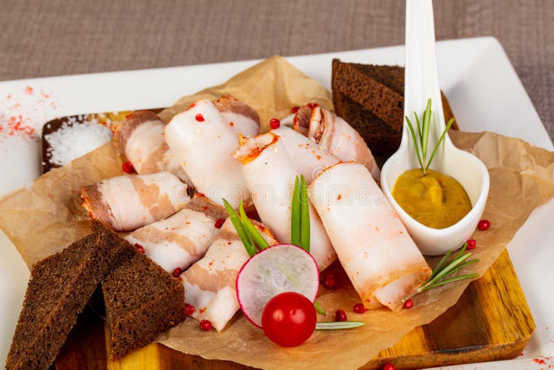 Pork fat plate stock image. Image of delicious, gourmet - 125552149