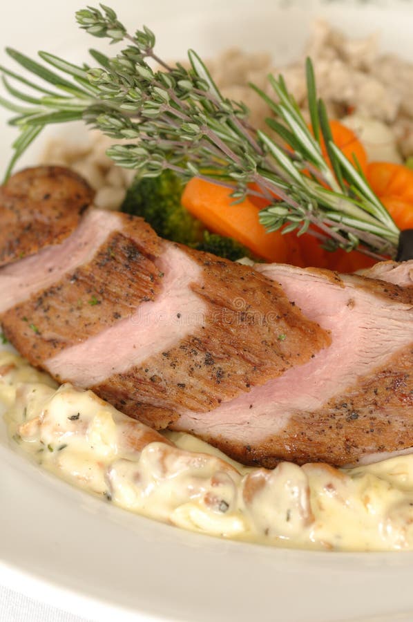 Pork fillet stock image. Image of meat, plate, veal, dinner - 13412555